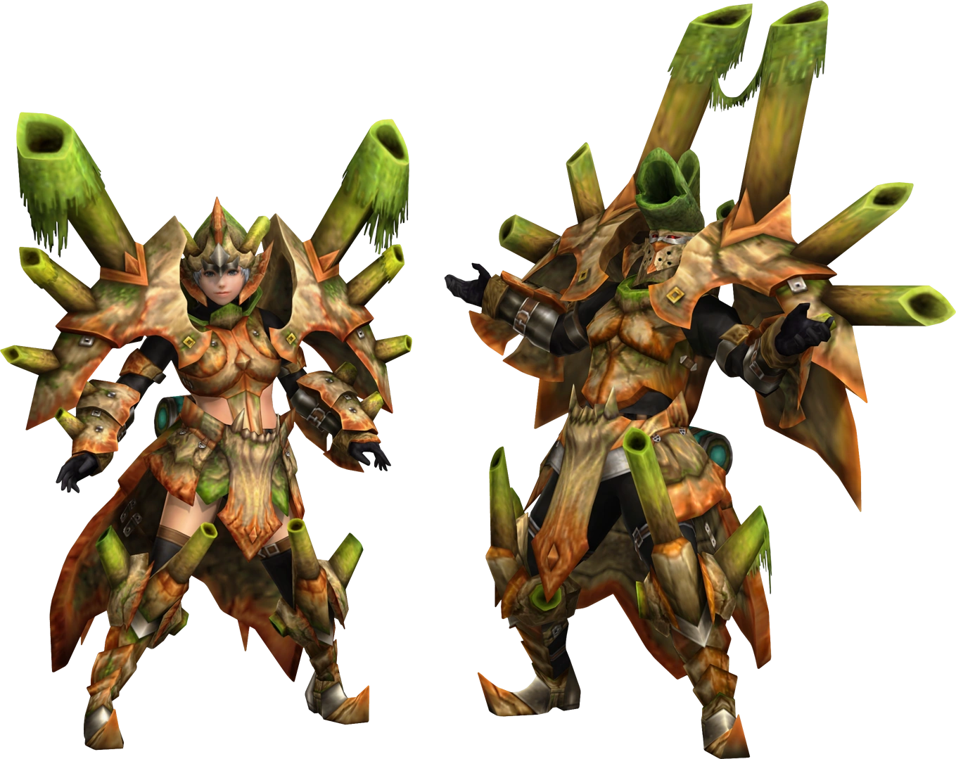 Image - FrontierGen-Gurea Armor (Blademaster) Render 2.png | Monster ...