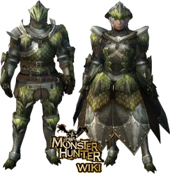Rathian Armor (Blademaster) (MH3U) | Monster Hunter Wiki | FANDOM ...