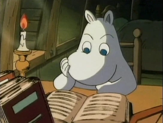Image - Moomintroll reads.jpg | Moomin Wiki | FANDOM powered by Wikia