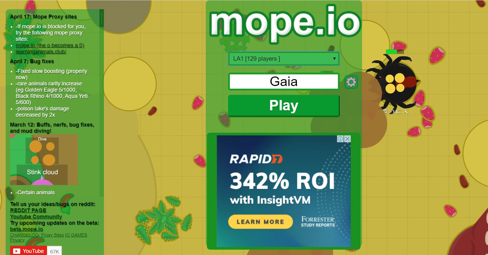 Home Screen | Mope.io Wiki | Fandom