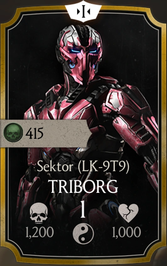 Triborg/Sektor (LK-9T9) | Mortal Kombat Mobile Wikia | Fandom