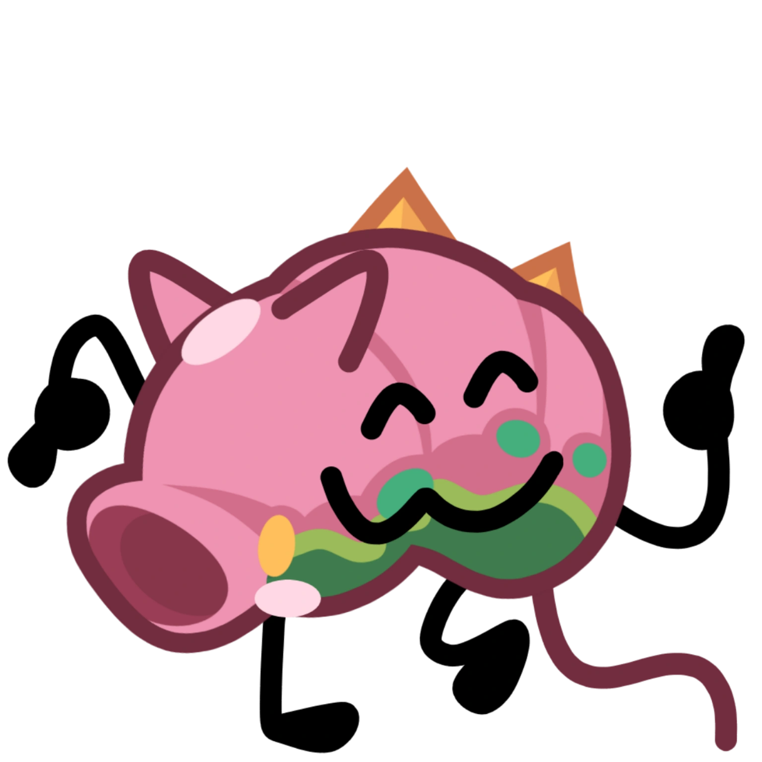 Super Duper Funny Anime Furry Cat Decorated Armored Cannon Beetle Larva ...