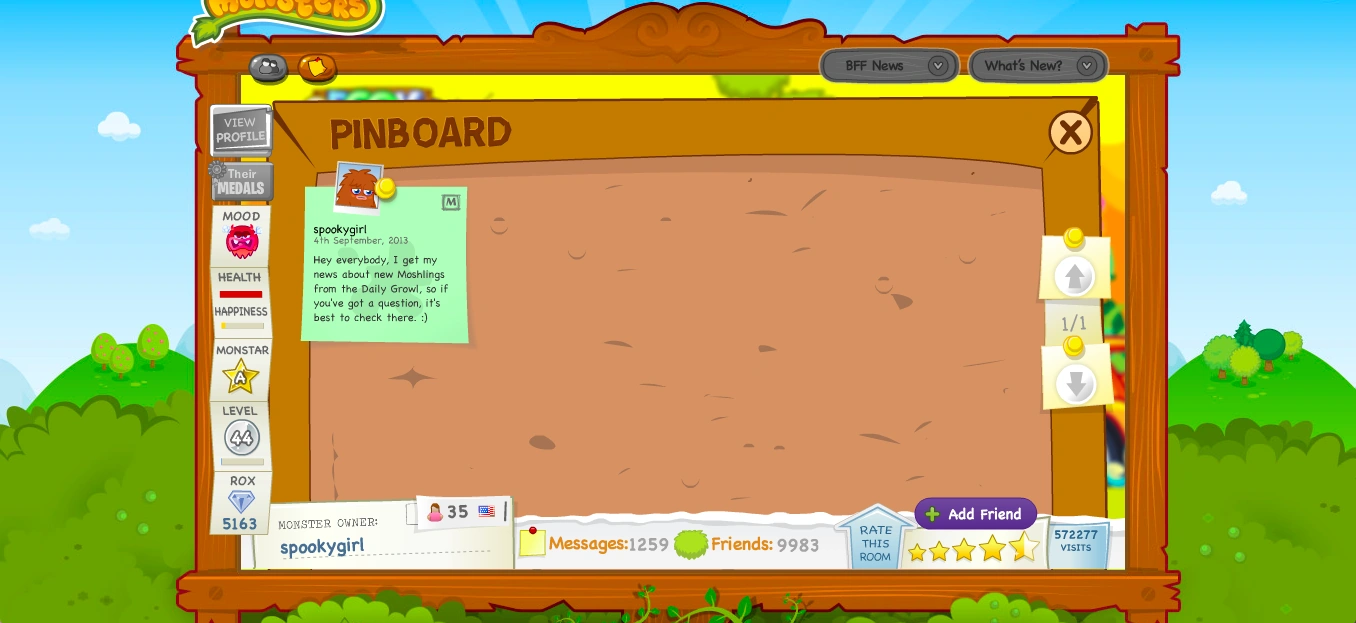 Pinboard | Moshi Monsters Wiki | Fandom