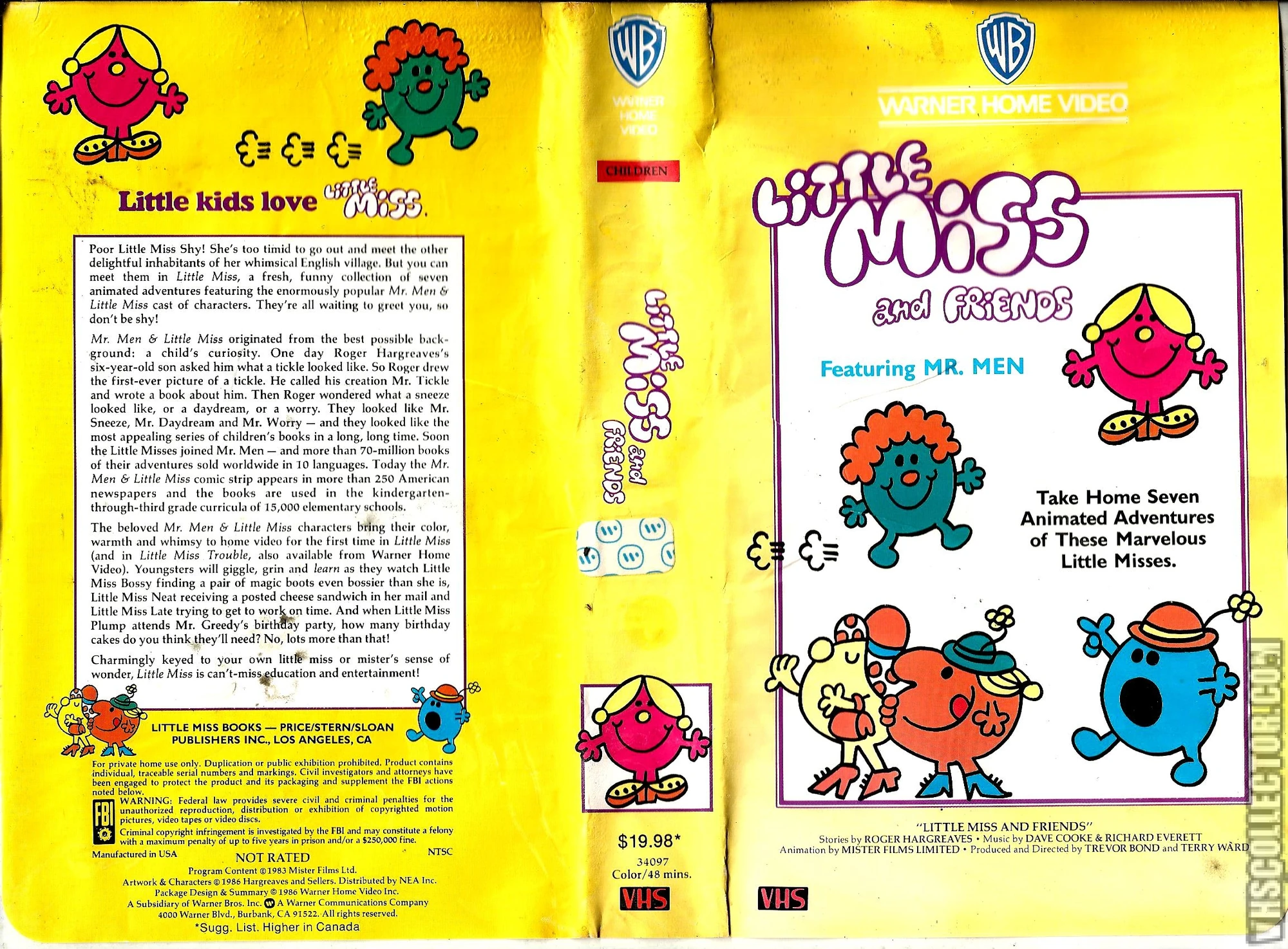 Little Miss and Friends - Featuring Mr. Men (US VHS) | Mr. Men Wiki ...