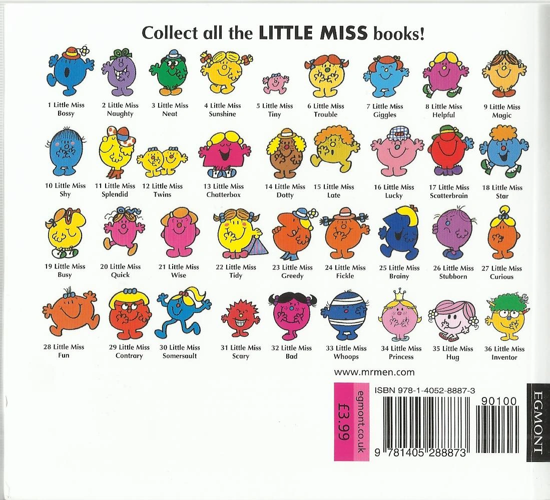 Image - Little Miss Back Cover 2018.PNG | Mr. Men Wiki | FANDOM powered ...