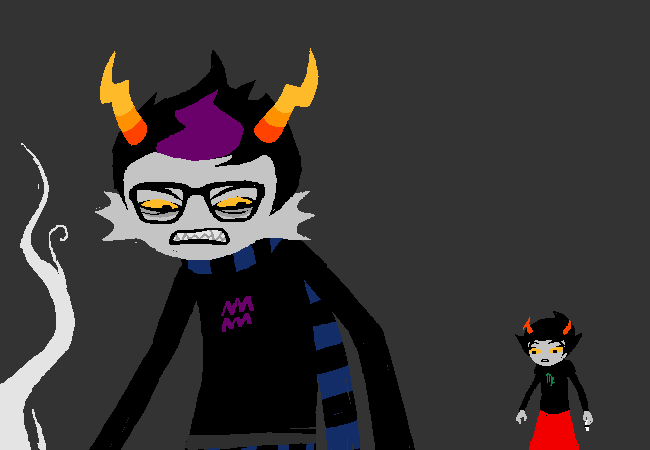 Image - Eridan glaring at Kanaya.gif | MS Paint Adventures Wiki ...