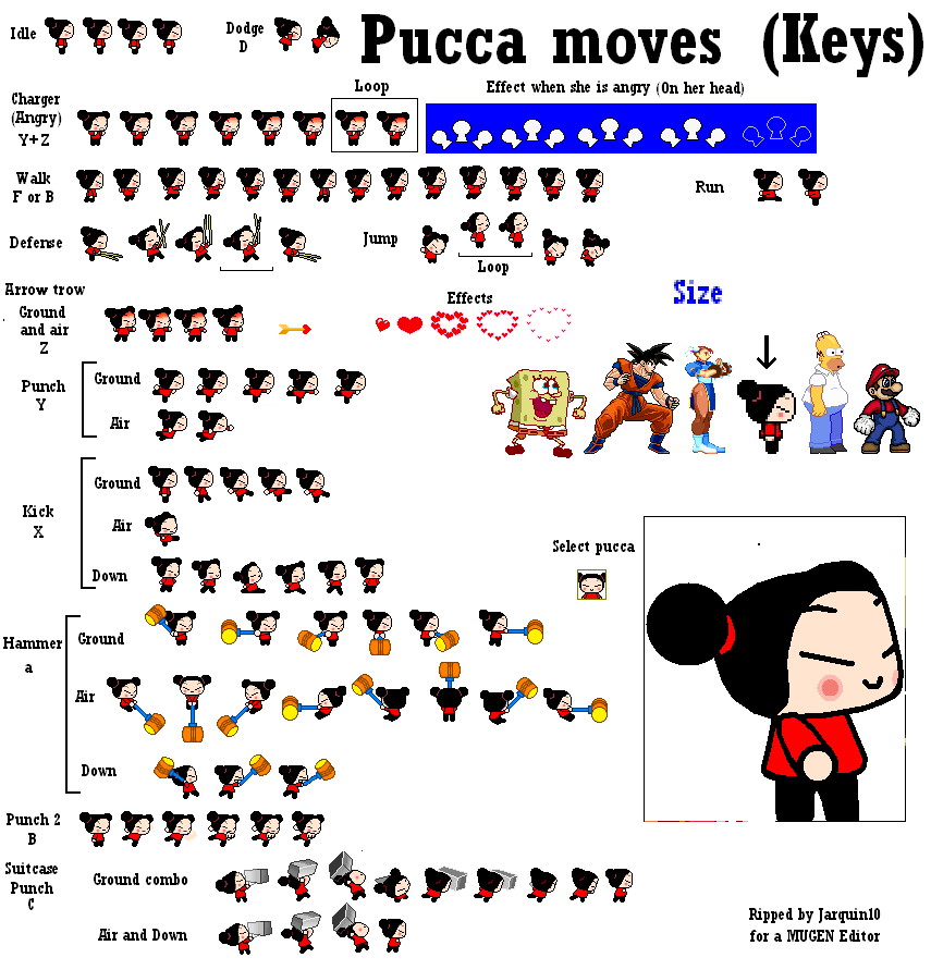 Image - Pucca moves (Key).png | MUGEN Database | FANDOM powered by Wikia