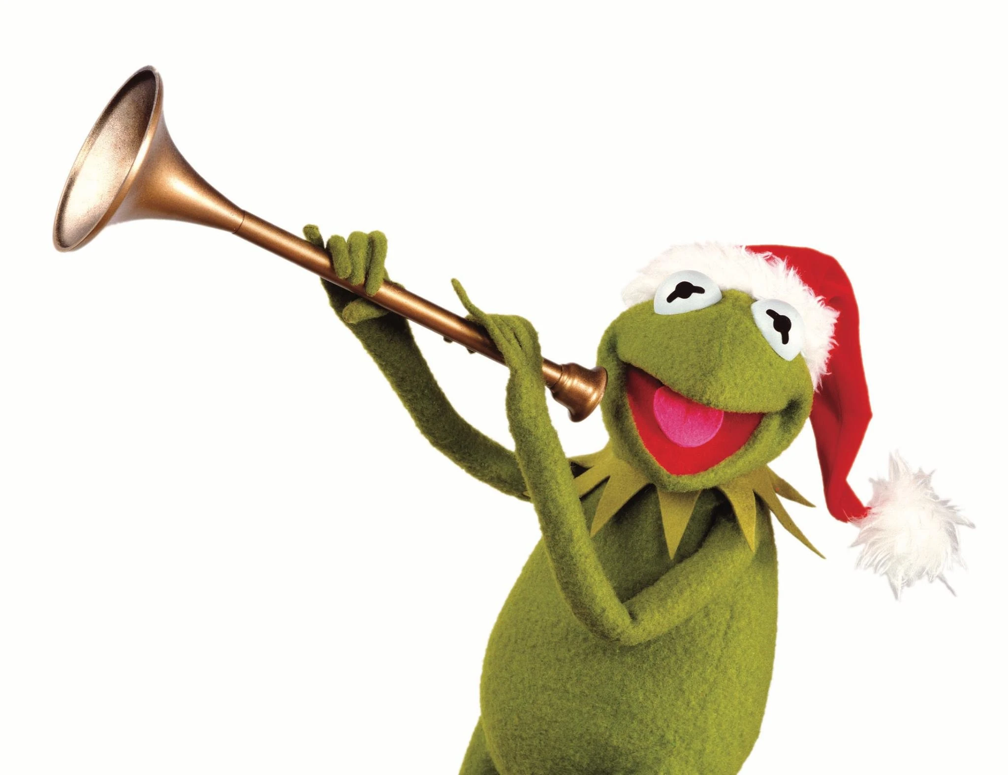 Image - Kermit Santa hat trumpet.jpg | Muppet Wiki | FANDOM powered by ...