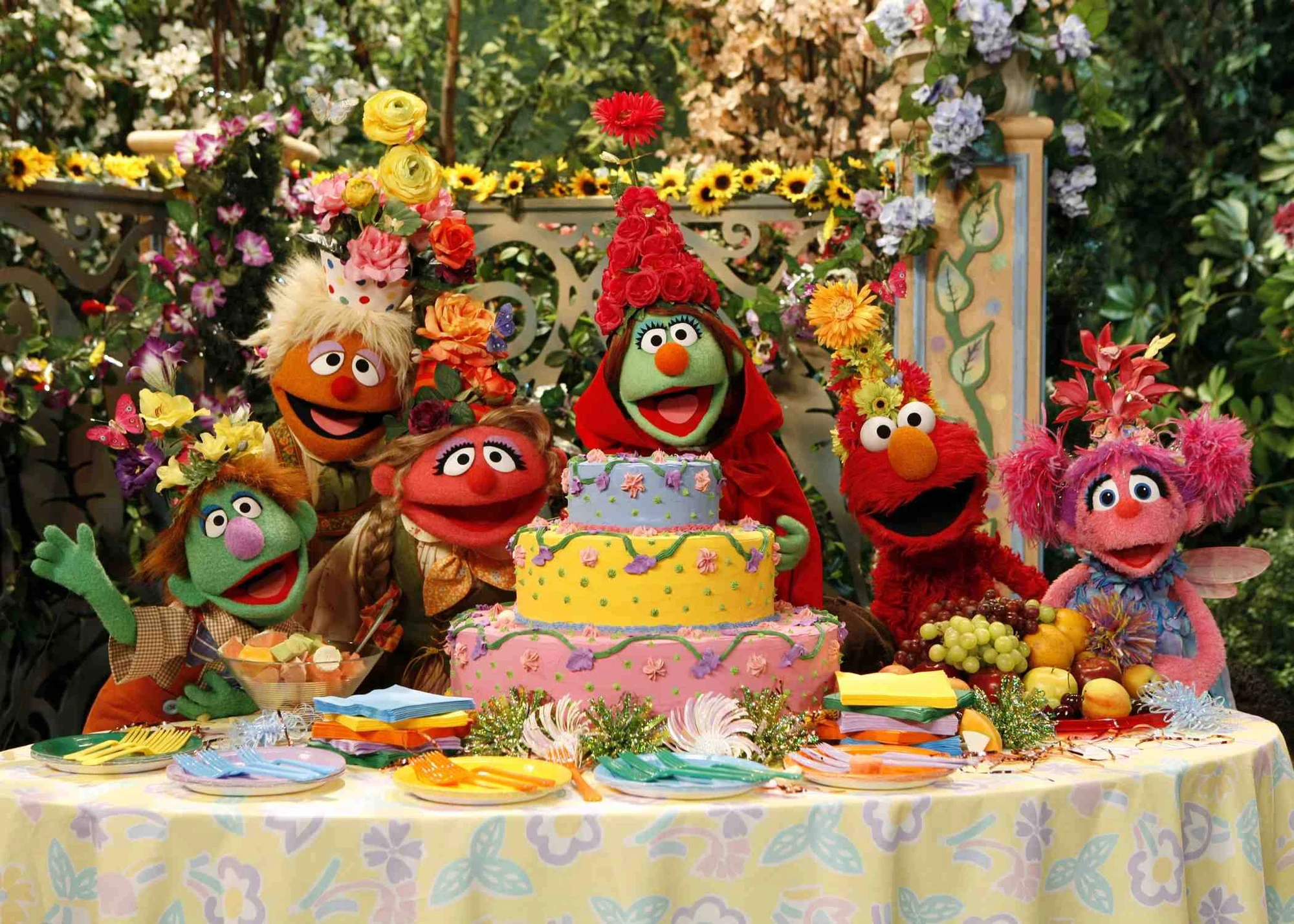 Image - Elmo and abbys birthday fun screen cake.jpg | Muppet Wiki ...