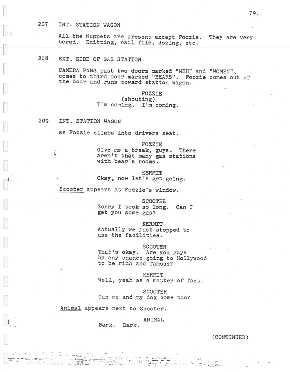 Image - Muppet movie script 079.jpg | Muppet Wiki | FANDOM powered by Wikia