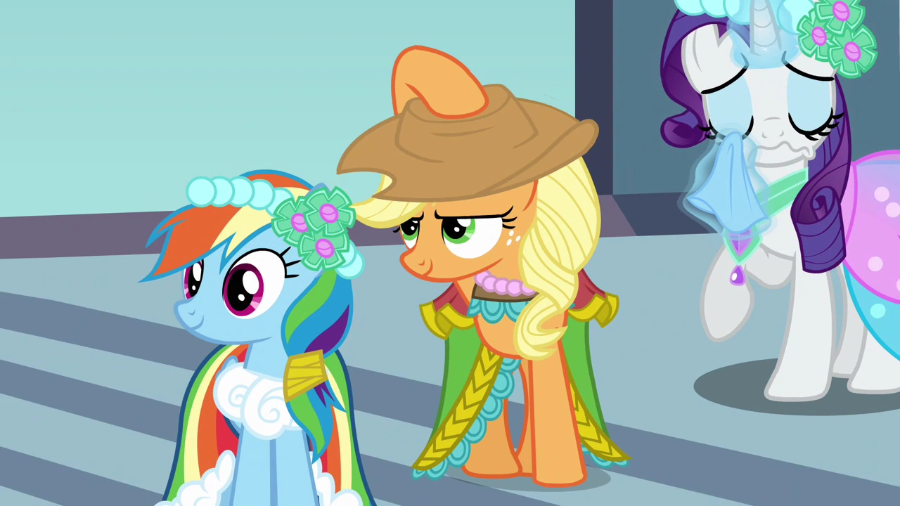 Image - Applejack , Rarity et Rainbow Dash dans un mariage S2E26.png ...