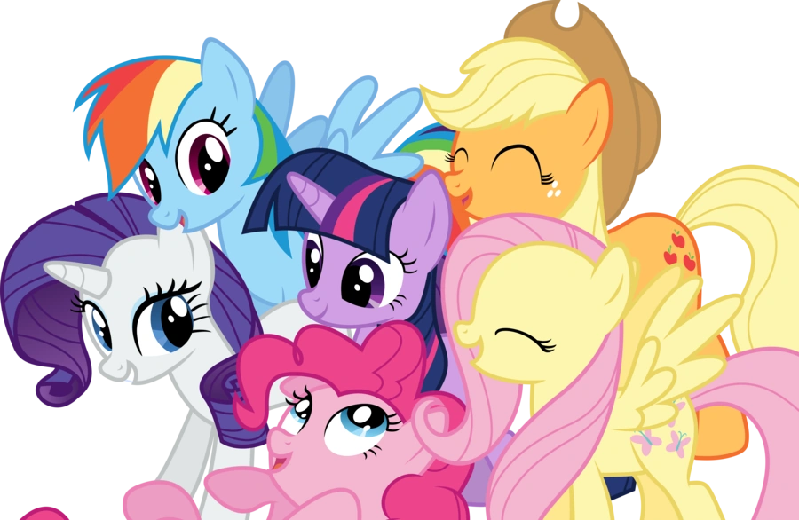Obraz - Mane 6 group vector by fehlung-d584pb9.png | My Little Pony ...