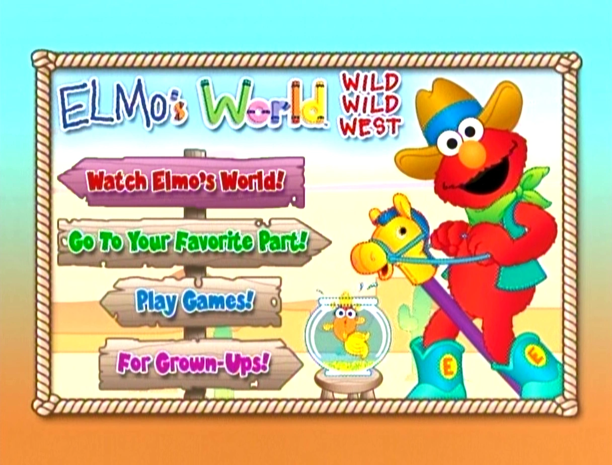 Elmo's World Wild Wild West 2001 DVD/Gallery | My scratchpad Wiki | Fandom