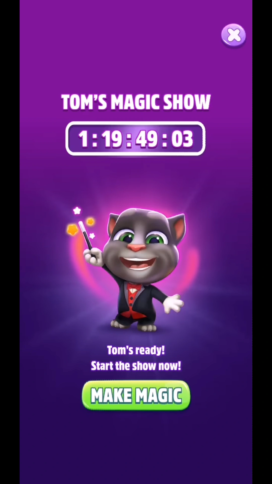 Tom's Magic show | My Talking Tom 2 Wiki | Fandom