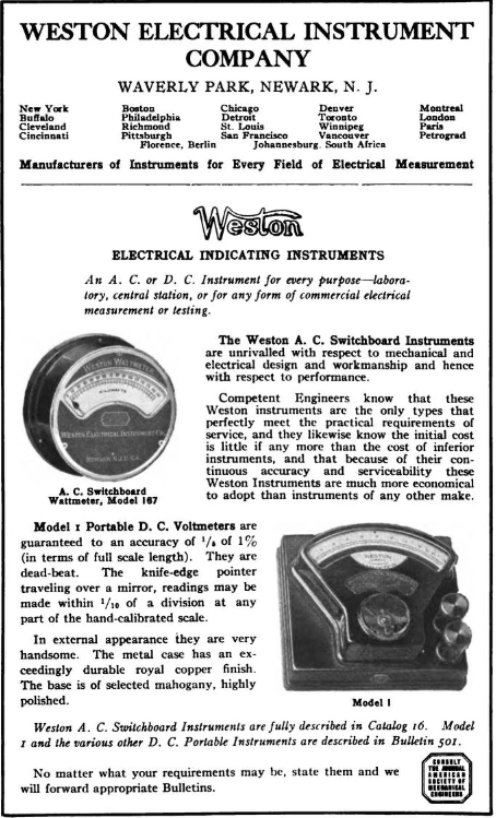 Weston Electrical Instrument Corporation | MyCompanies Wiki | Fandom