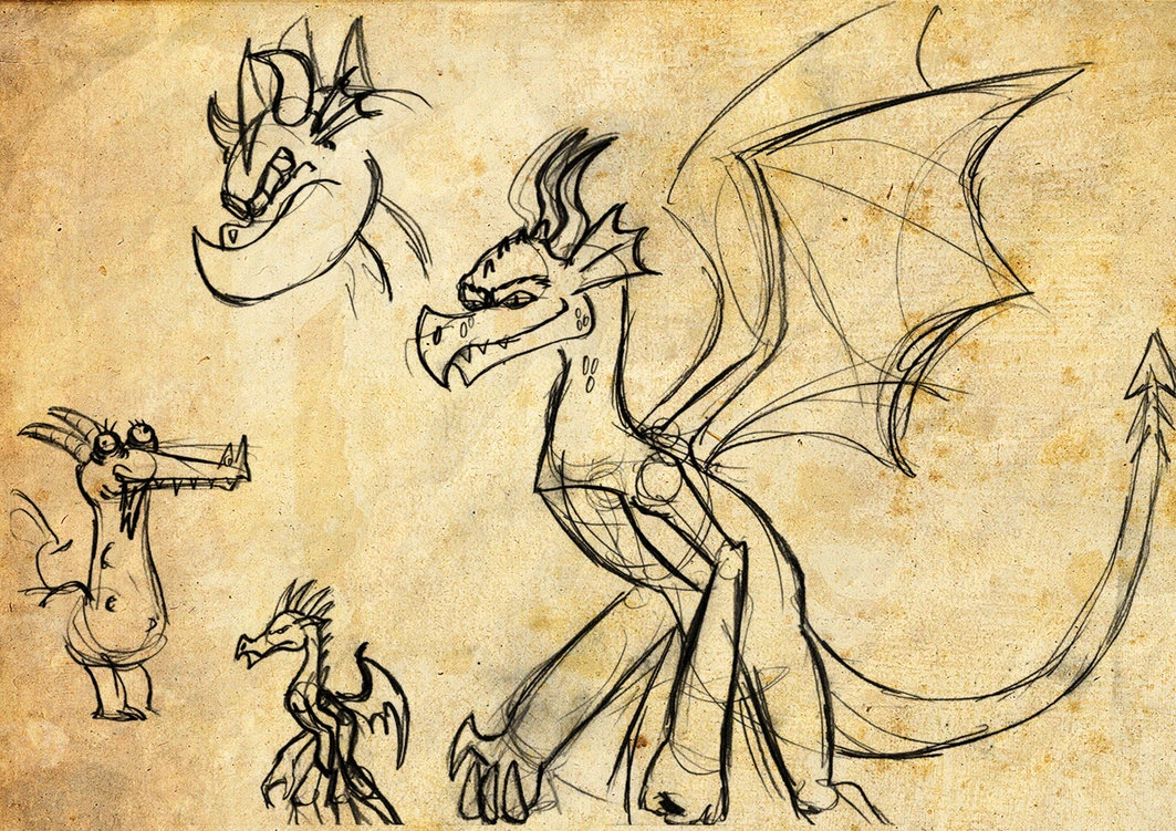 Image - Mlp dragons sketches 01 by velgarn-d4tip05.jpg ...
