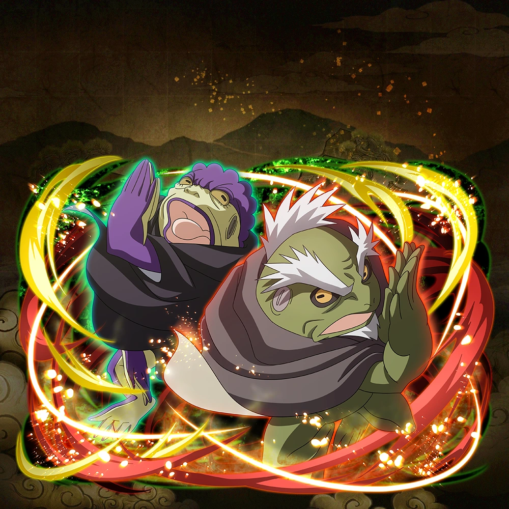 Shima & Fukasaku "The Sacred Mountain's Two Great Toad Sages" | Naruto ...