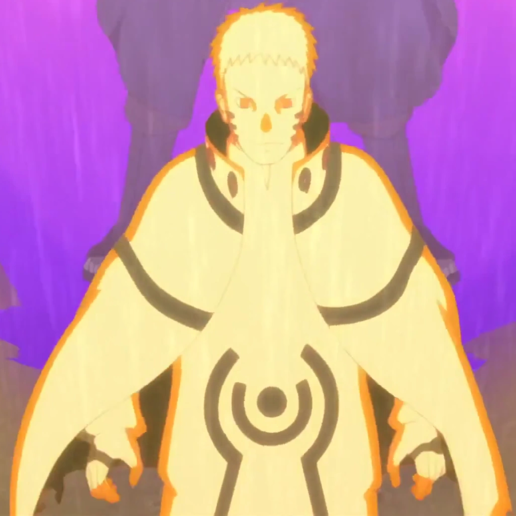 Naruto Uzumaki Sage Mode With 9 Tails Awakening - Yellow wallpaper
