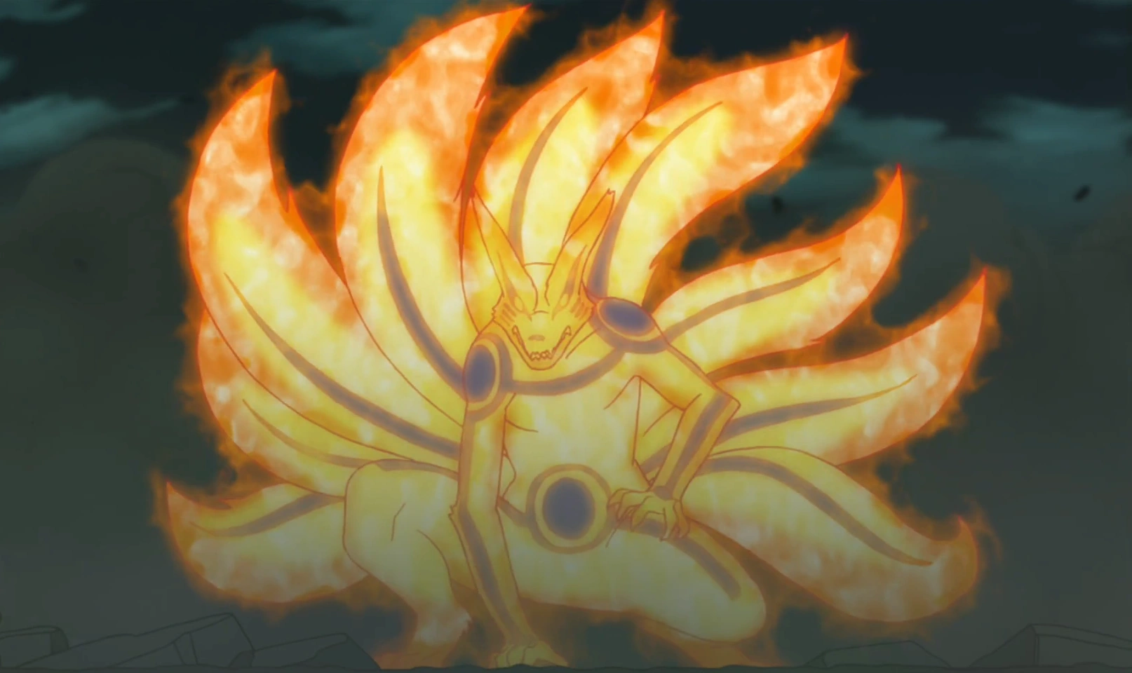 Naruto Nine Tailed Chakra Mode Vs Sasuke