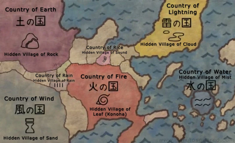 Image - Naruto Map.jpg | Naruto Journey Wiki | FANDOM powered by Wikia