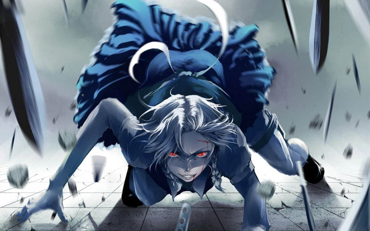 Image - 768868-angry-anime-girls-blue-dress-braids-dress-hair-ornaments ...