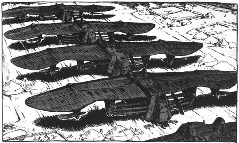 Tolmekian airships | Nausicaa Of The Valley Of The Wind Wiki | Fandom