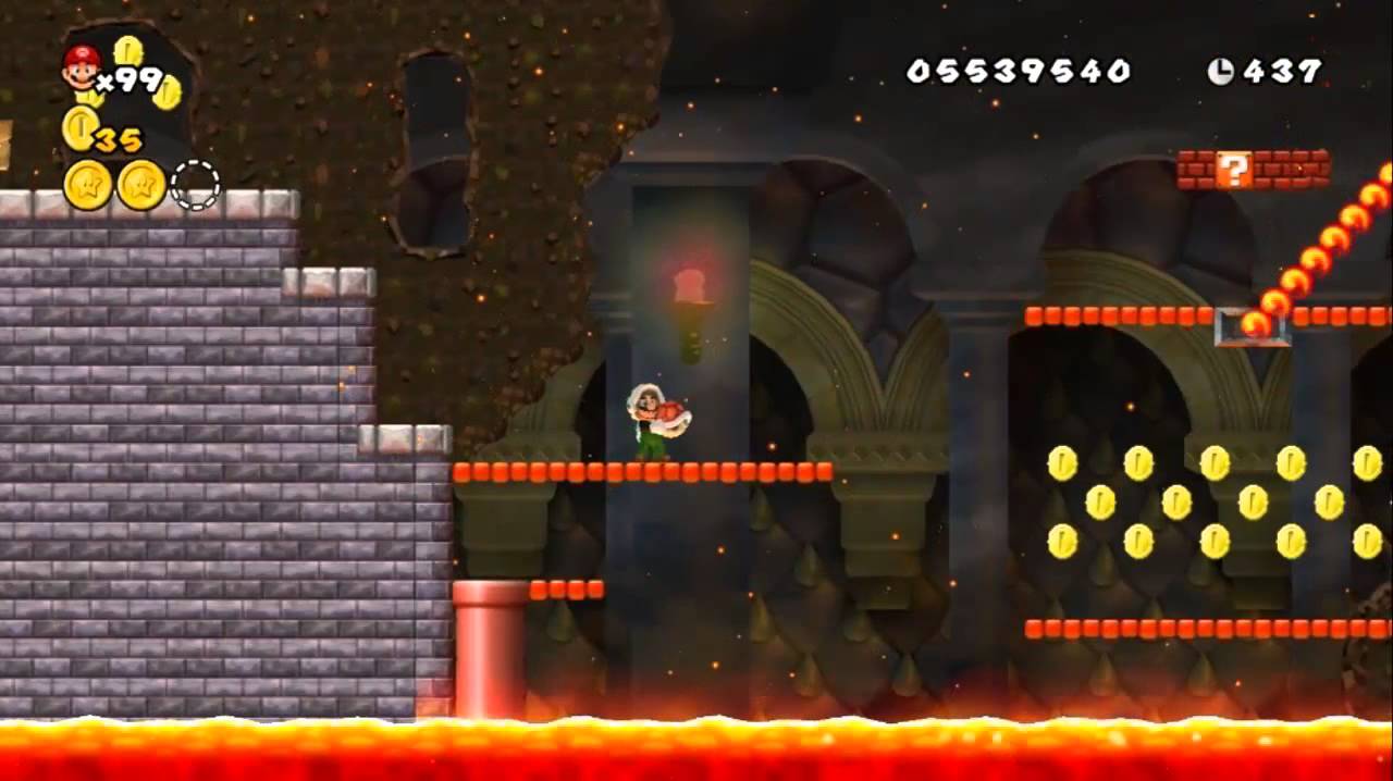 Bowser's Castle (Newer Super Mario Bros. Wii) | Newer Super Mario Bros ... Bowser's Castle (Newer Super Mario Bros. Wii) | Newer Super Mario Bros ...