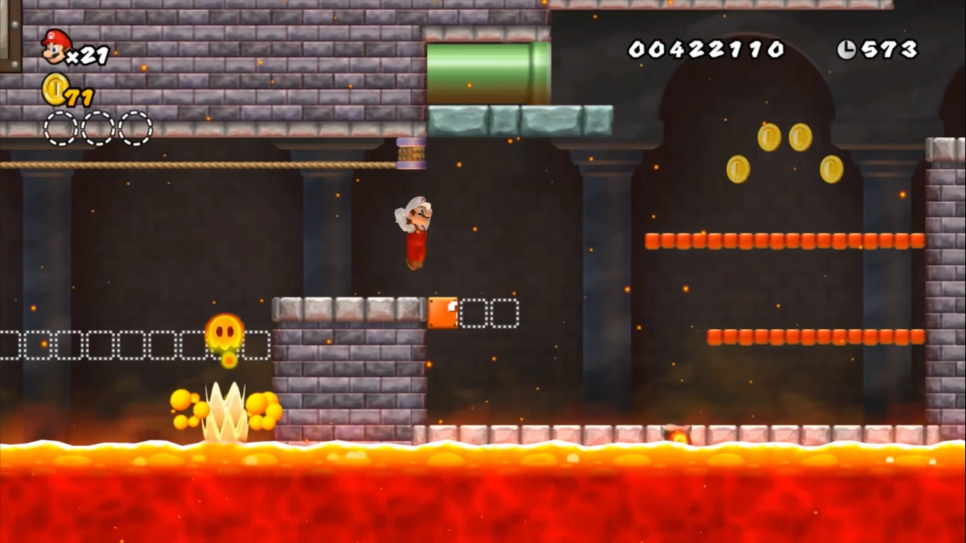 World 1-Castle (Another Super Mario Bros. Wii) | Newer Super Mario Bros ...