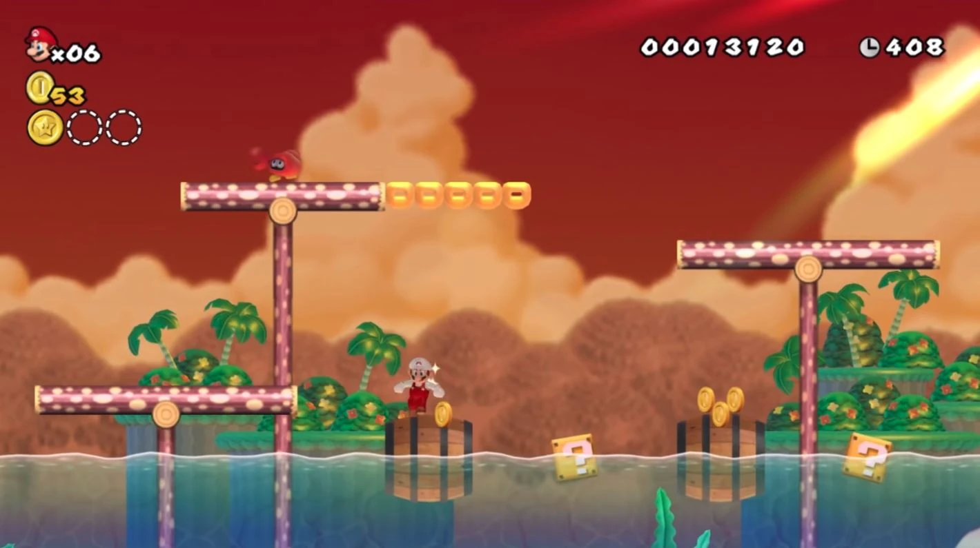 World 1-1 (Newer: Summer Sun) | Newer Super Mario Bros. Wiki | Fandom