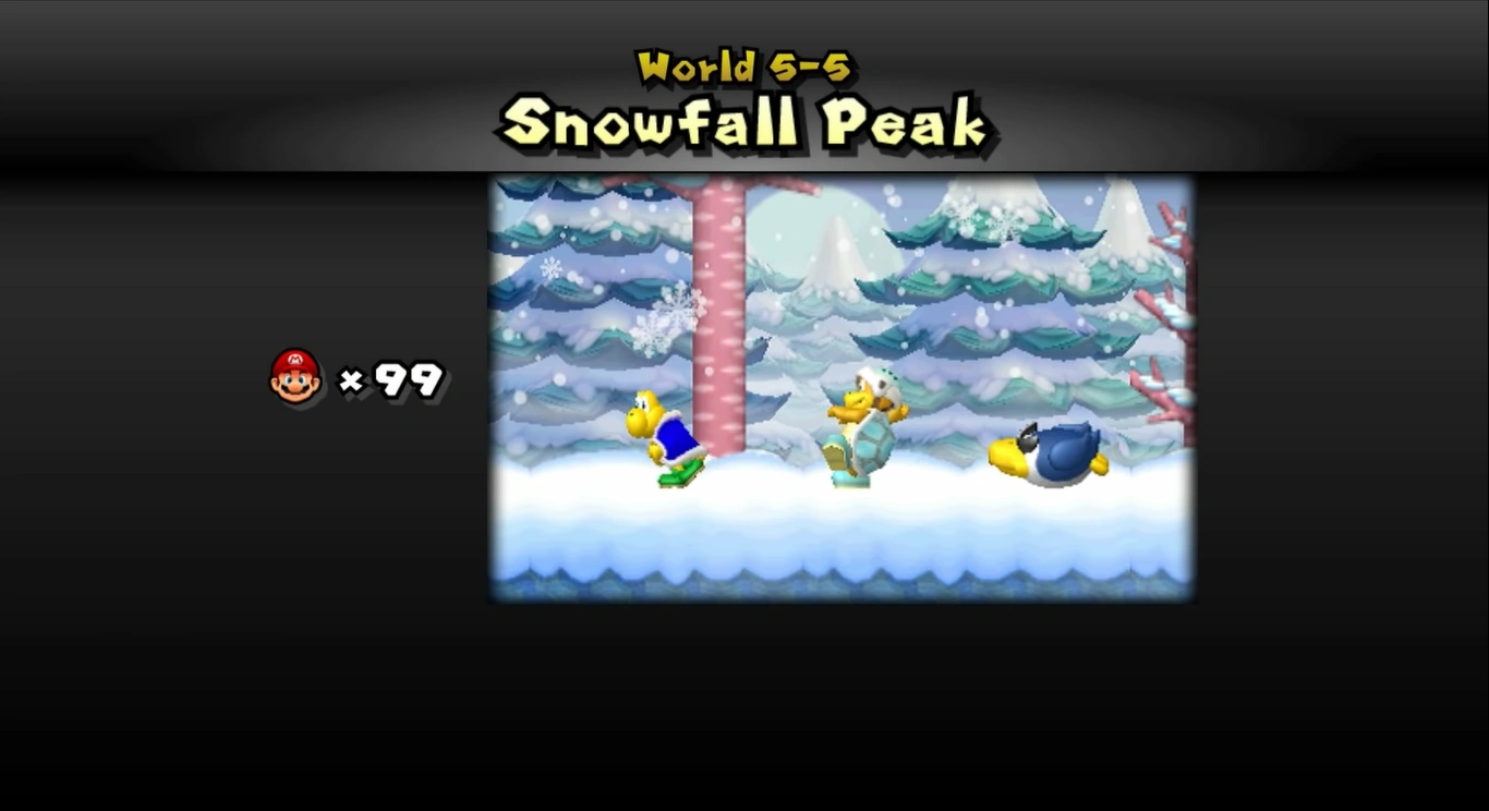 Snowfall Peak | Newer Super Mario Bros. Wiki | Fandom