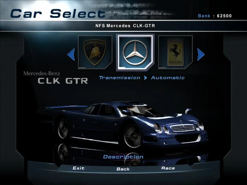 Image - NFSHP2 Car - Mercedes-Benz CLK GTR NFS PC.jpg | Need for Speed ...