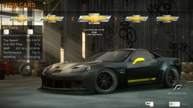 Image - Nfs the run chevrolet corvette z06 carbon limited nfs edition ...