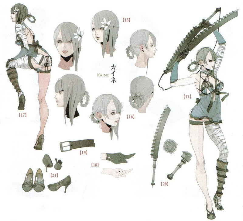 Image - Kaine concept art.jpg | NIER Wiki | FANDOM powered by Wikia