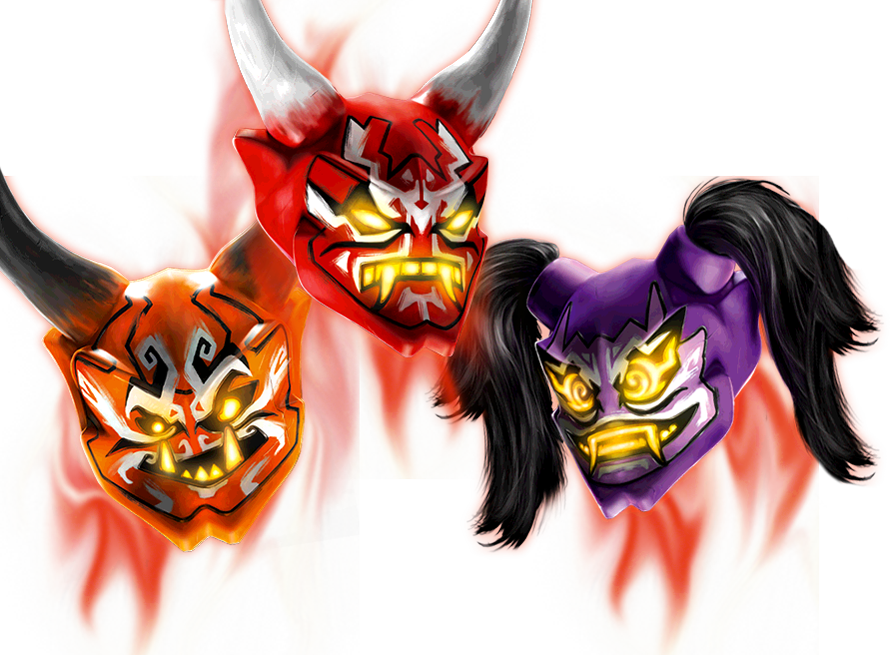 Маски Они | Ninjago вики | Fandom