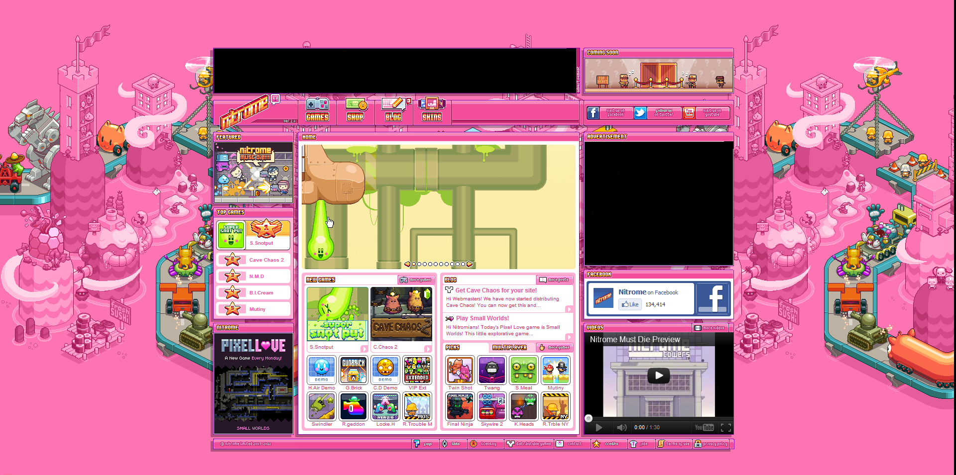 Image - Nitrome. 2.0 Mainpage.png | Nitrome Wiki | FANDOM powered by Wikia