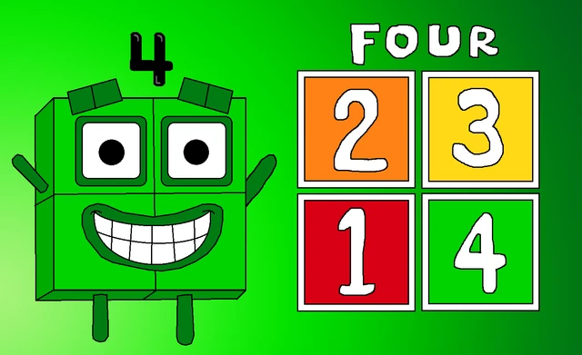 Image - Numberblock 4 (4 Squares).png | Numberblocks Wiki | FANDOM ...
