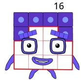 Sixteen (character) | Numberblocks Wiki | FANDOM powered by Wikia