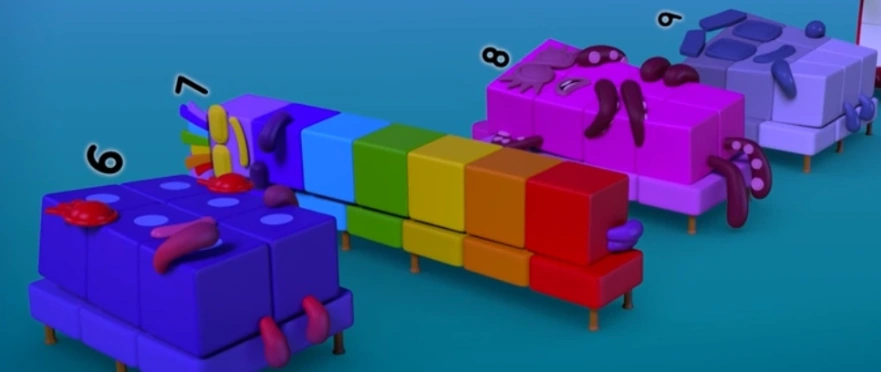 Image - Numberblocks Six through Nine sleeping.PNG | Numberblocks Wiki ...