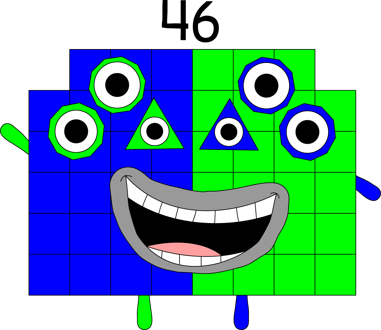 Image - Numberblock 46.png | Numberblocks Wiki | FANDOM powered by Wikia