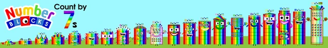 Image - Numberblocks Multiples of 7.png | Numberblocks Wiki | FANDOM ...