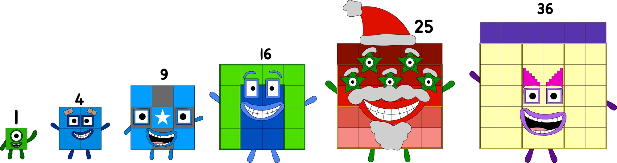 User blog:Punchcar63/My redraw of the Numberlemon Characters ...