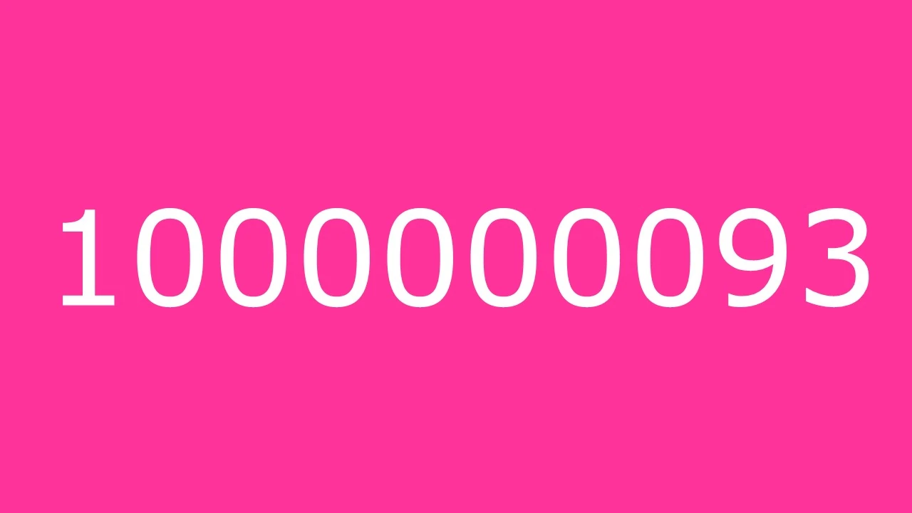 1000000093 | NumbersWiki | Fandom