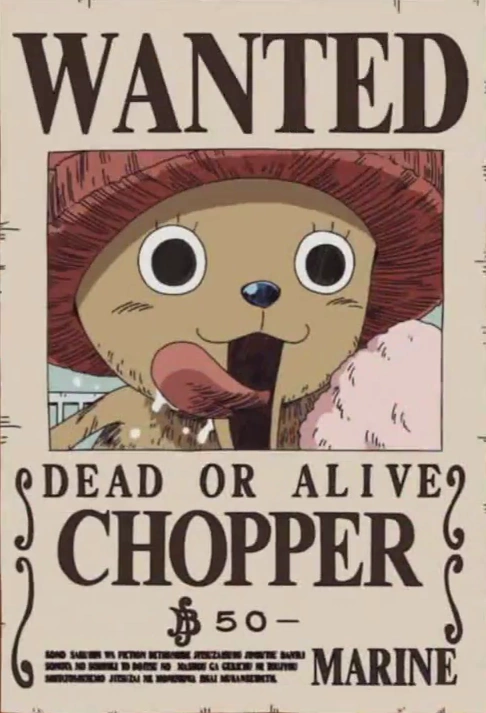 Imagem - Chopper recompensa.png | One Piece Wiki | FANDOM powered by Wikia