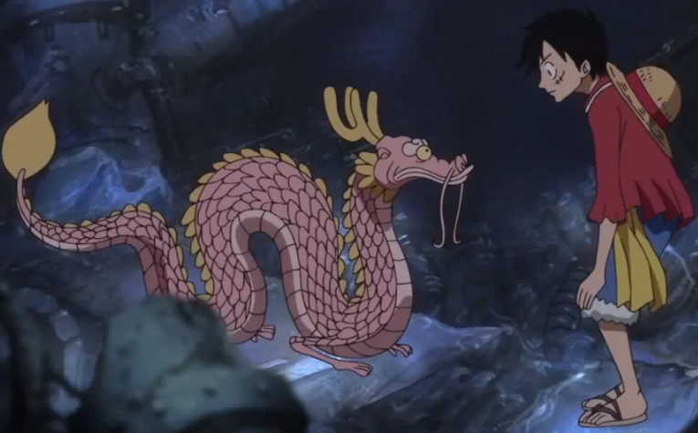 Изображение - Luffy Meets a Dragon.png | One Piece Wiki | FANDOM ...