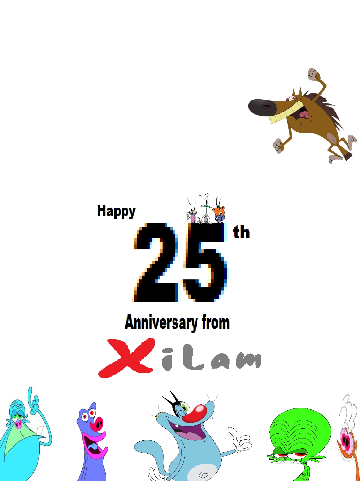 Happy 25th Anniversary from Xilam (art STUFF) | Online generosity Wikia | Fandom