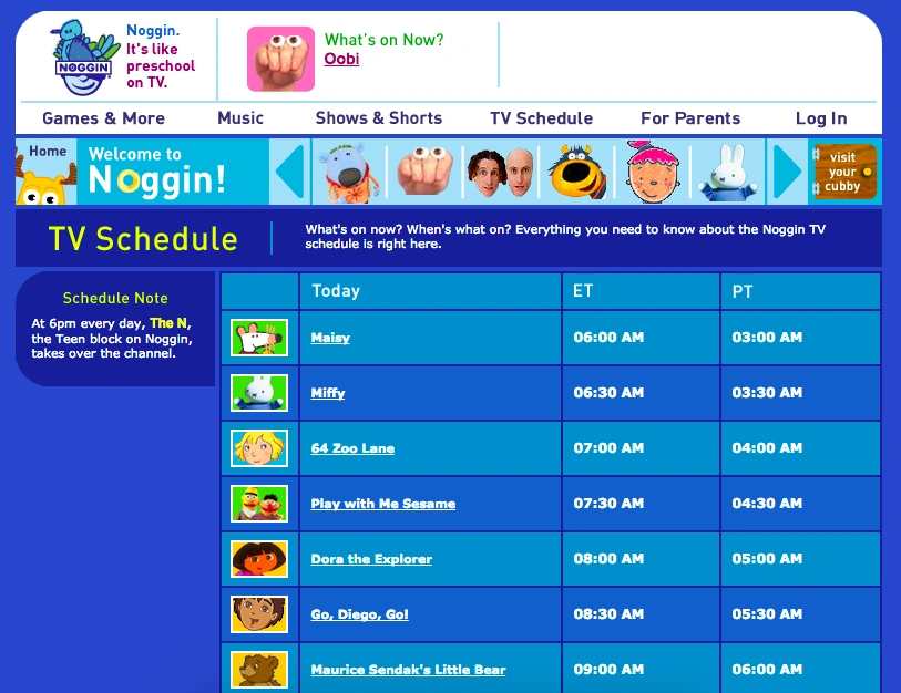 Noggin Oobi Wiki Fandom Powered By Wikia