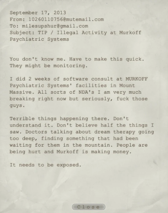 Category:Outlast documents | Outlast Wiki | Fandom