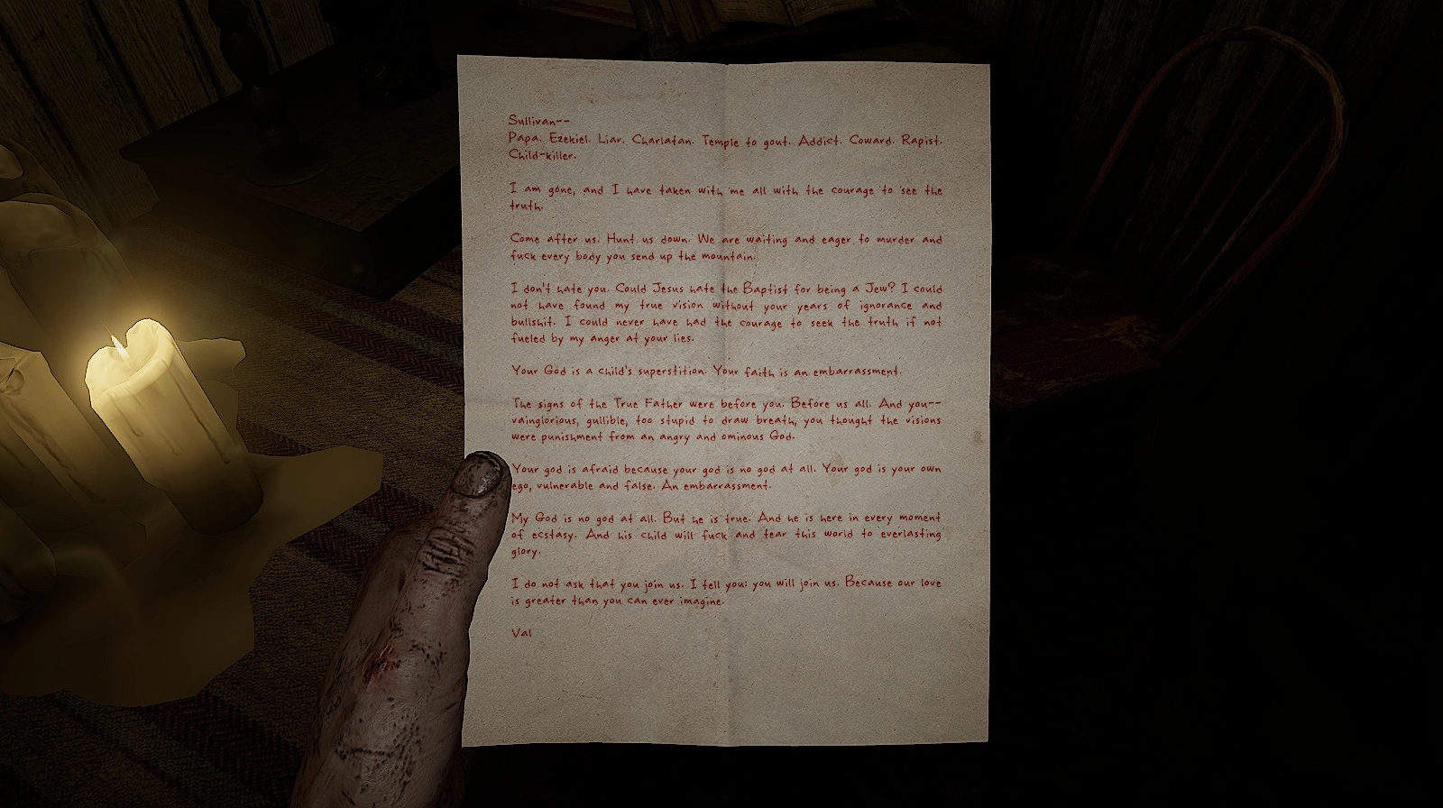 Letter from Val to Knoth | Outlast Wiki | Fandom