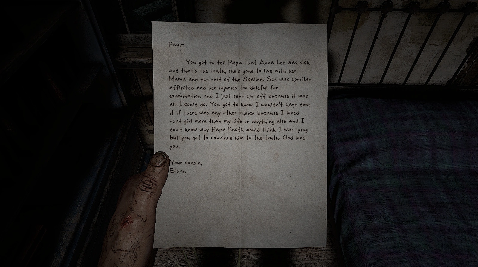 Ethan's Letter | Outlast Wiki | Fandom