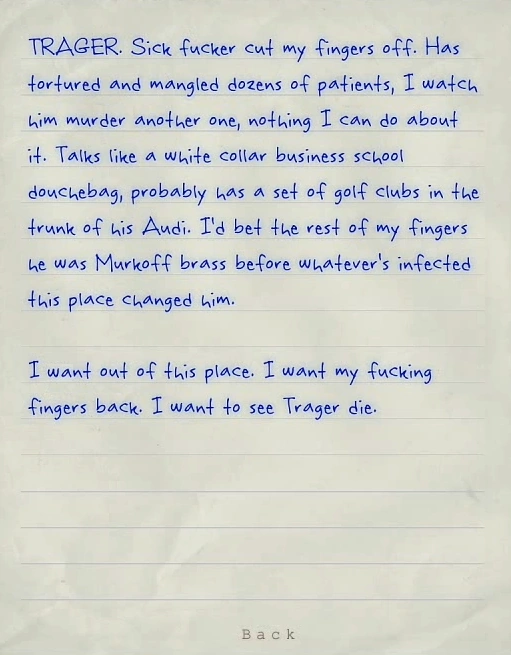 Dr. Rick Trager | Outlast Wiki | FANDOM powered by Wikia